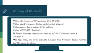 Bluetooth Technology | PPTX | Computer Peripherals | Computing
