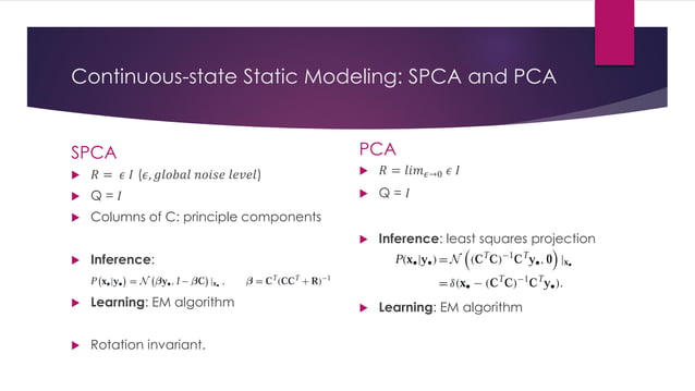 A unifying review of linear Gaussian Models | PPT