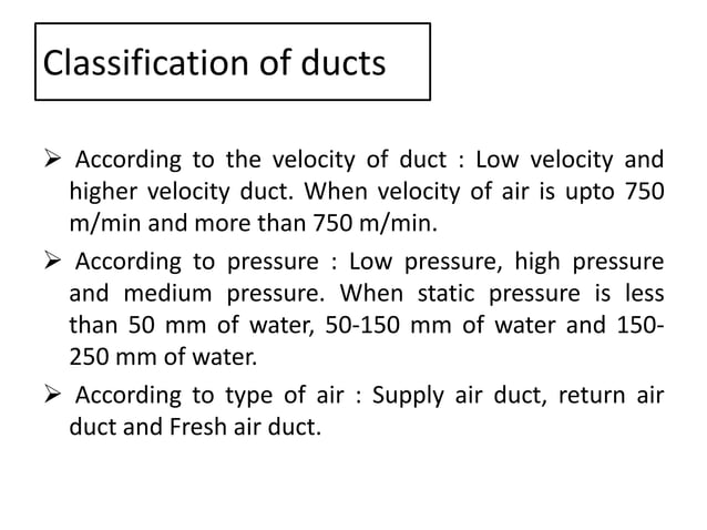 A.C. Duct | PPTX