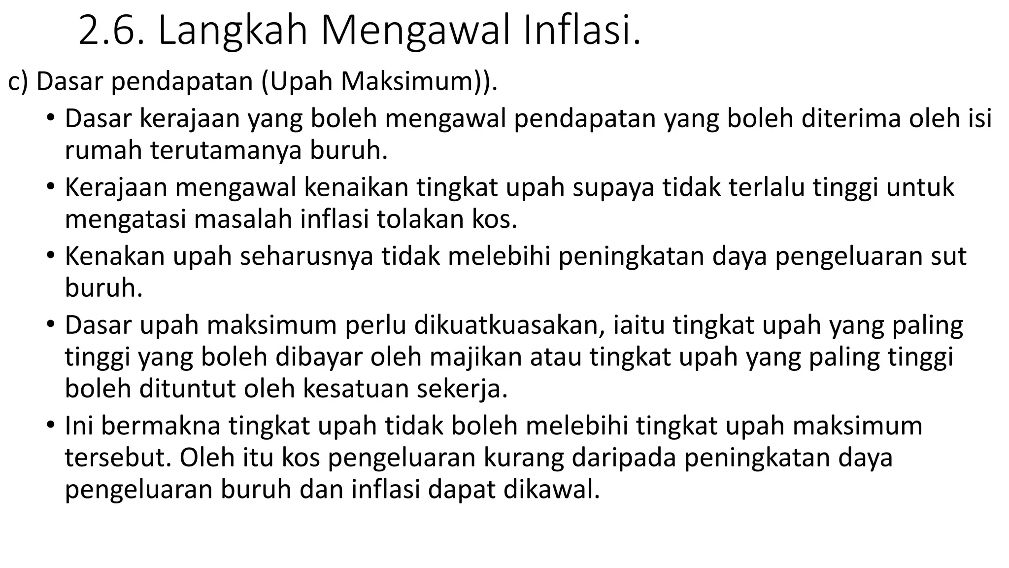 bab 2: inflasi dan kos sara hidup stpm 2017 | PPTX