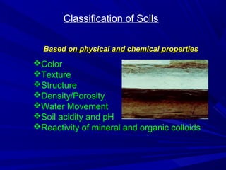 CLASSIFICATION OF SOIL | PPT