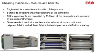 New surface finishing concept for woven, knits, terry, and denim | PPT