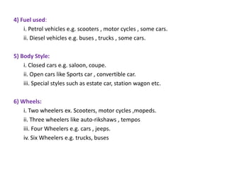 A.e. unit 1 introduction & vehicle layout | PDF