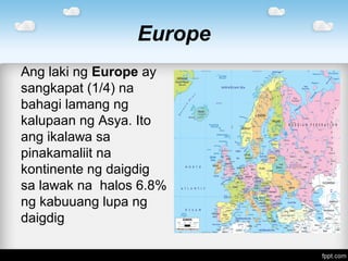 A.P 8 # 2 Ang Mga Kontinente | PPT