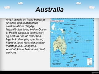 A.P 8 # 2 Ang Mga Kontinente | PPT