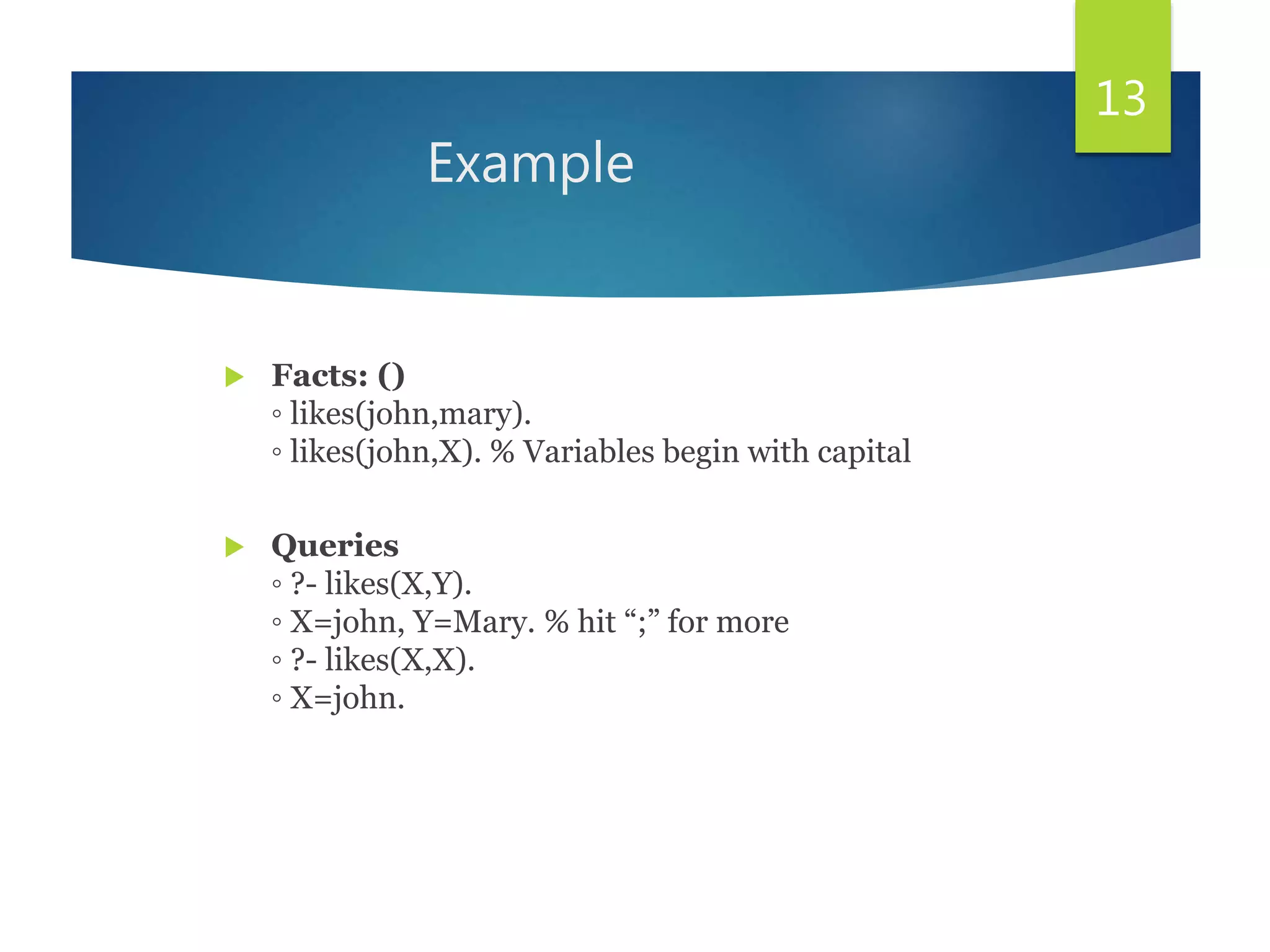 Introduction To Prolog Ppt 5739