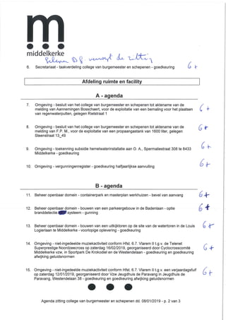 Dedecker neemt eerste besluiten als burgemeester Middelkerke | PDF