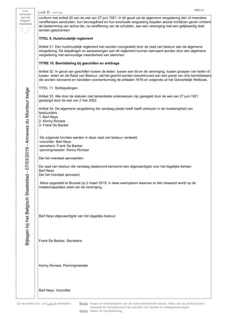 Oprichtingsakte Referendum Partij (RP) in Staatsblad | PDF | Civic affairs | Politics