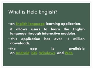 Teaching Grammar Using Hello English | PPTX | Computer Software and ...