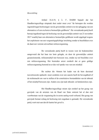 Zandgroeve Huldenberg op bord Raad van State | PDF