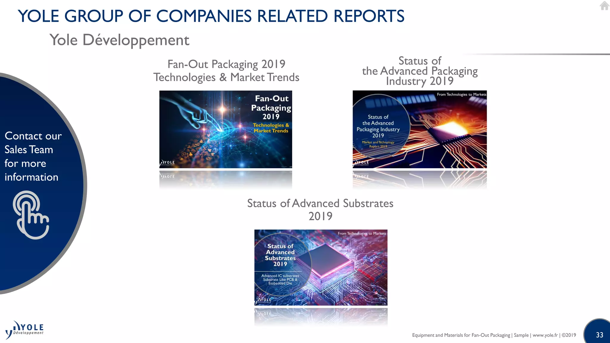 Equipment and Materials for Fan-Out Packaging 2019 report by Yole Développement | PDF