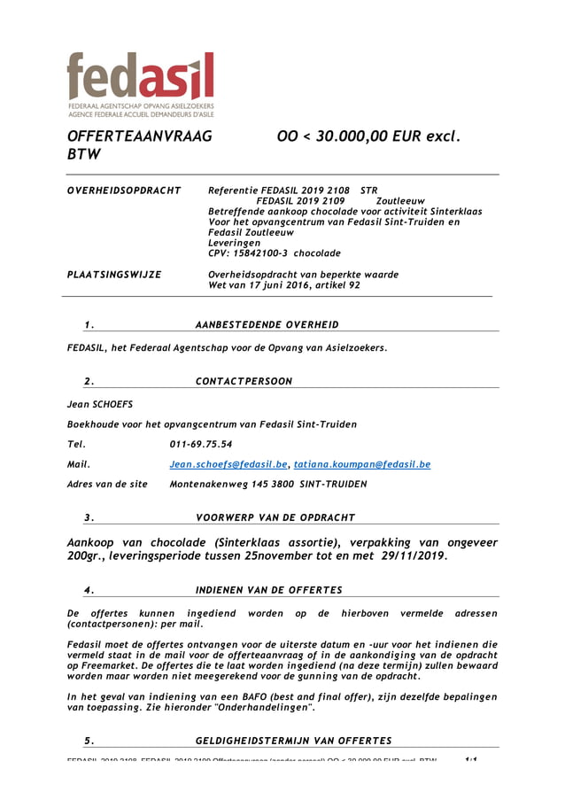 Fedasil speelt Sinterklaas in Sint-Truiden | PDF