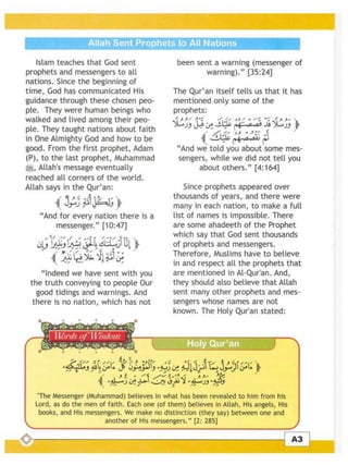 A 1 (prophets of islam) | PPTX | Islam | Religion & Spirituality