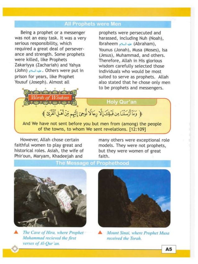 A 1 (prophets of islam) | PPTX | Islam | Religion & Spirituality