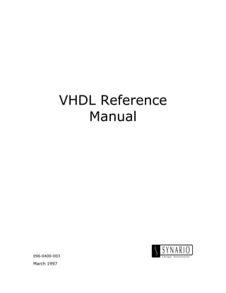 vhdl | PDF