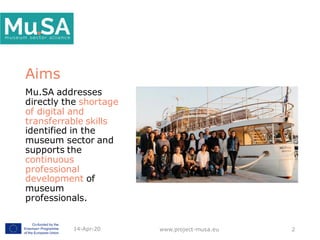 MuSa. Combined use of mooc, e learning and workplace learning to ...