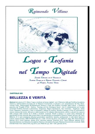 R. Villano - Logos e teofania - Cap. XIX: Bellezza e verità | PDF