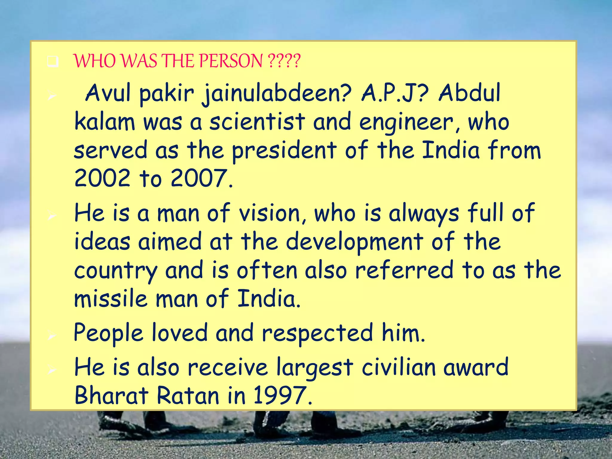 A.p.j abdul kalam | PPTX