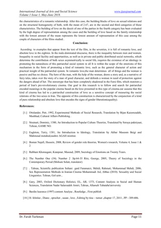 Representation of gender discourses with an emphasis on the concept of ...