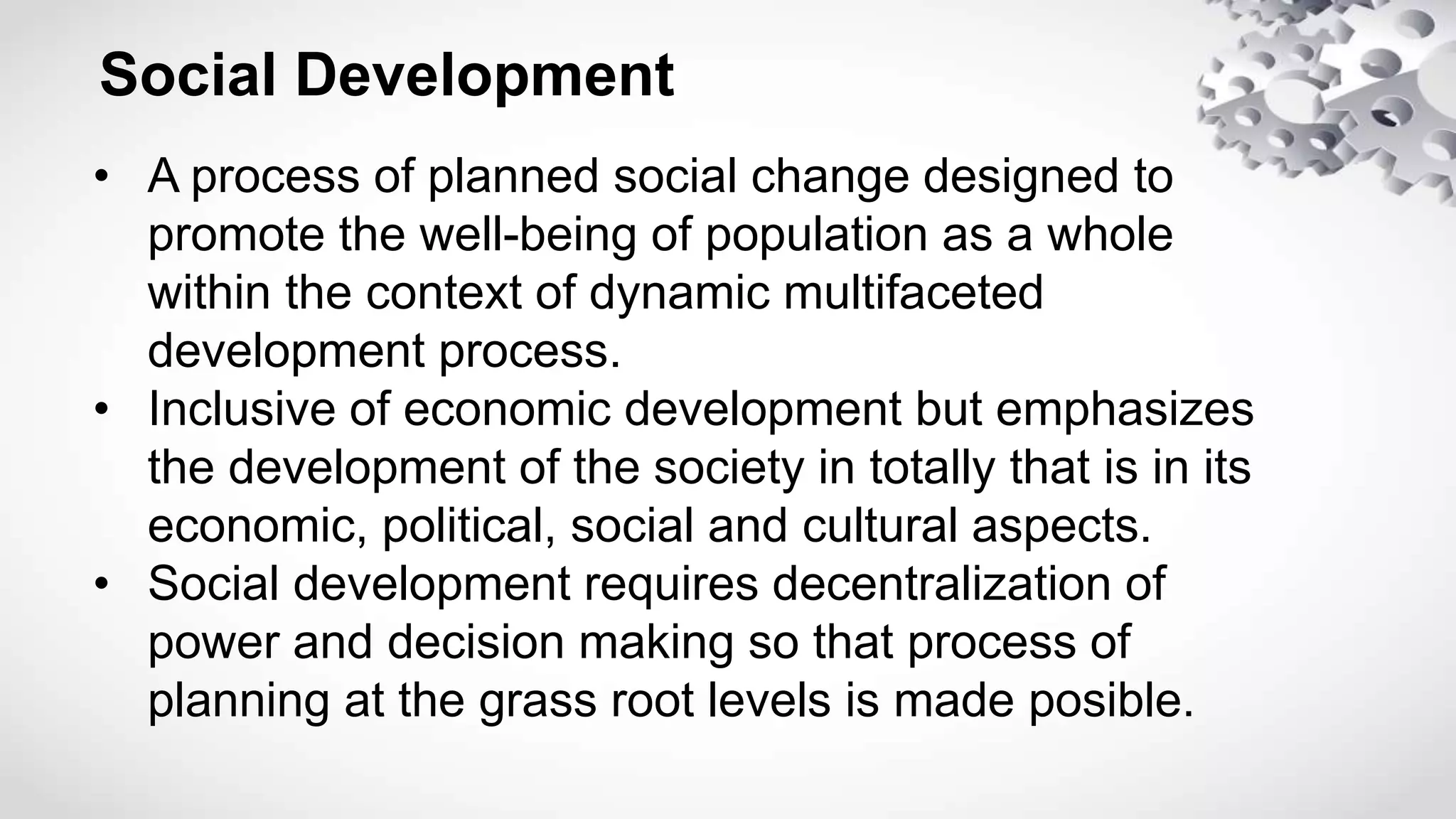Social Change and Development Concepts | PPTX