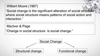 Social Change and Development Concepts | PPTX