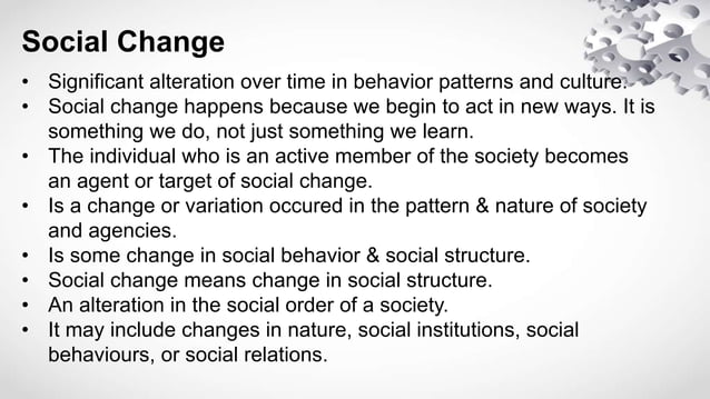 Social Change and Development Concepts | PPTX | Education