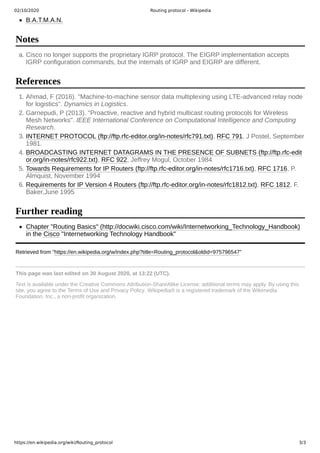 Routing protocol : Notes | PDF | Computer Networking | Computing