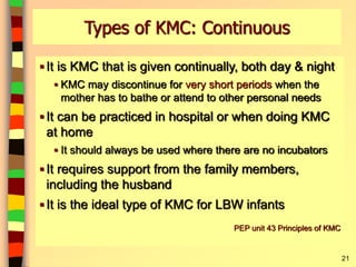 Kangaroo Mother Care | PPTX