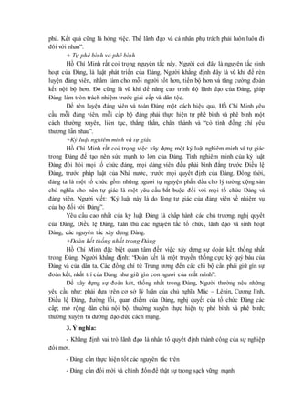 Đề cương ôn tập tư tưởng Hồ Chí Minh | PDF