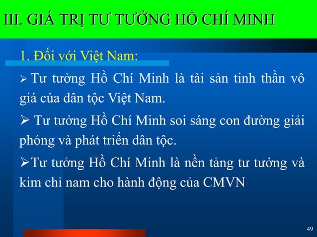 Cơ sở, quá trình hình thành & phát triển Tư tưởng Hồ Chí Minh | PPT