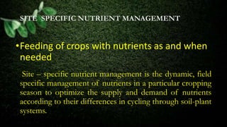 site specific. nutrient. management.pptx