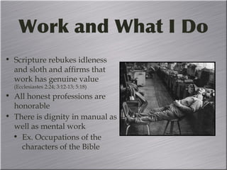 A Biblical View of Work | PPT