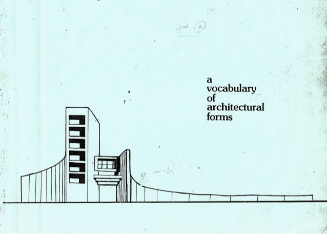 A vocabulary of architectural forms