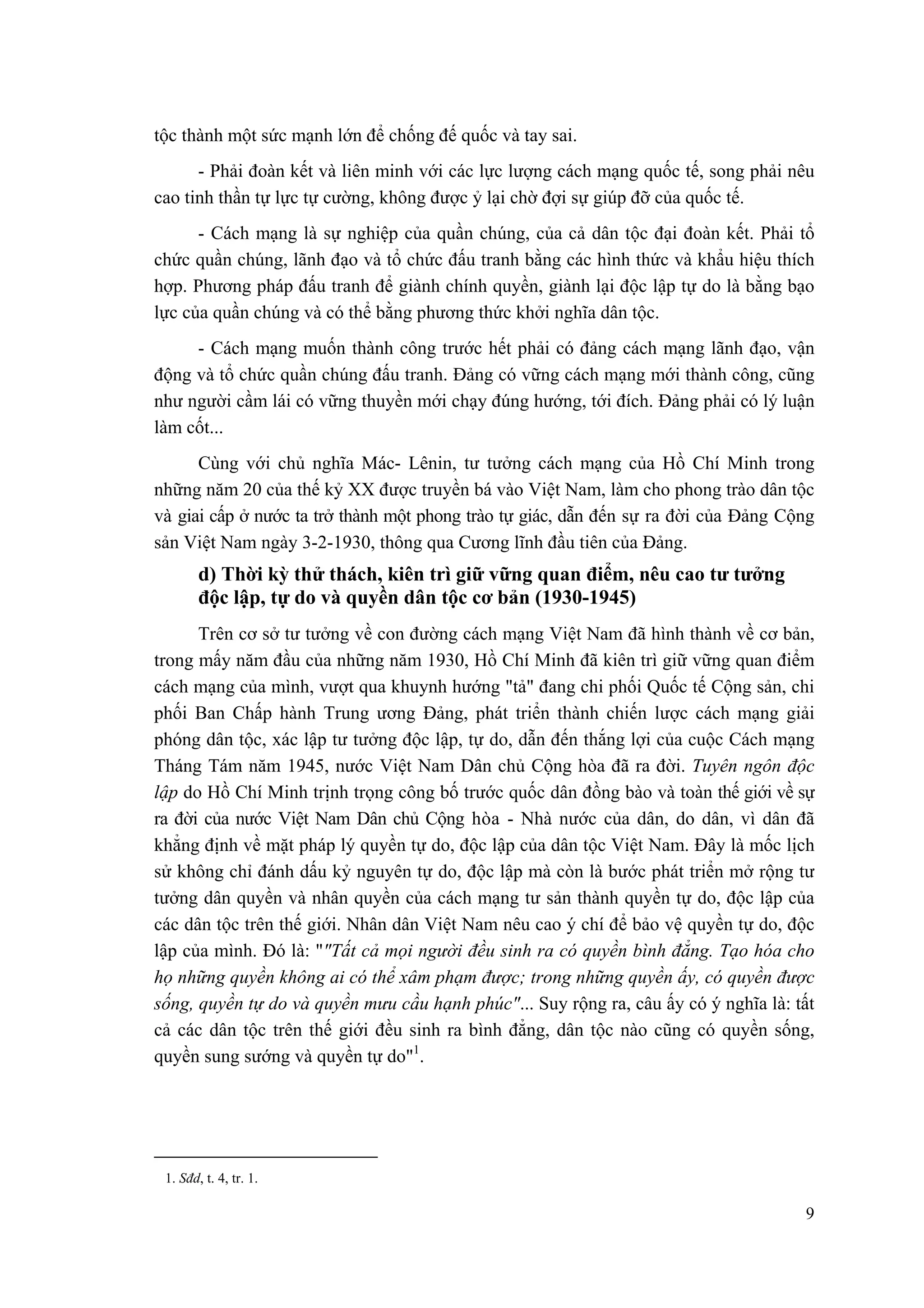 Giáo trình Tư tưởng Hồ Chí Minh | PDF