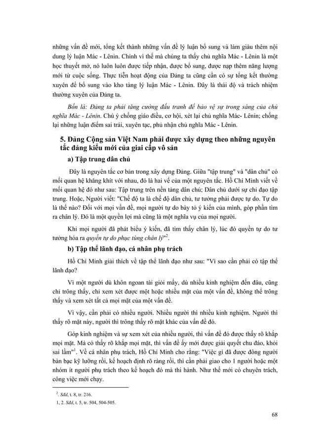 Giáo trình Tư tưởng Hồ Chí Minh | PDF