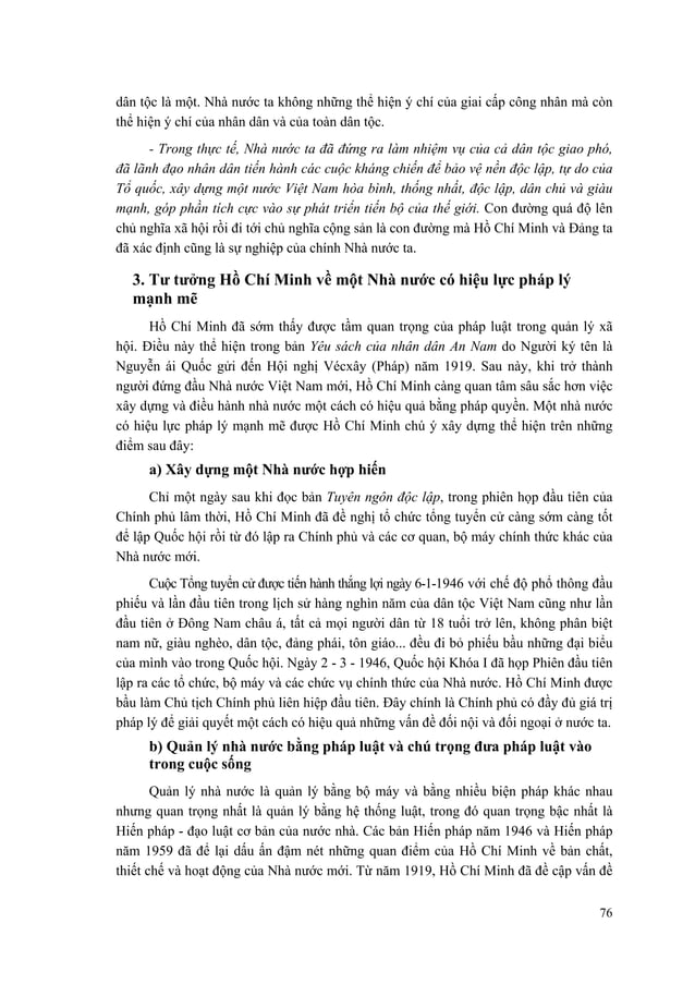 Giáo trình Tư tưởng Hồ Chí Minh | PDF