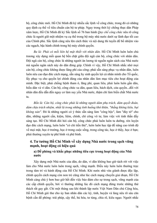 Giáo trình Tư tưởng Hồ Chí Minh | PDF