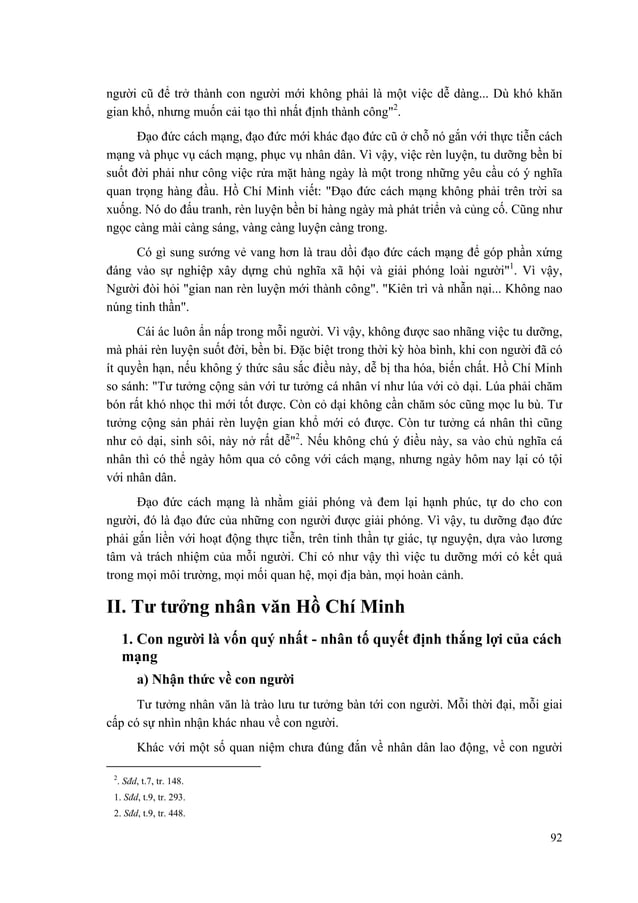 Giáo trình Tư tưởng Hồ Chí Minh | PDF