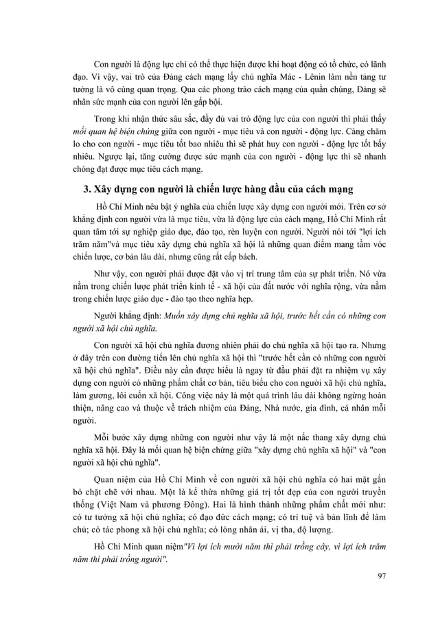 Giáo trình Tư tưởng Hồ Chí Minh | PDF