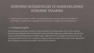 Harmanlanmış Öğrenme Ortamları | PPTX