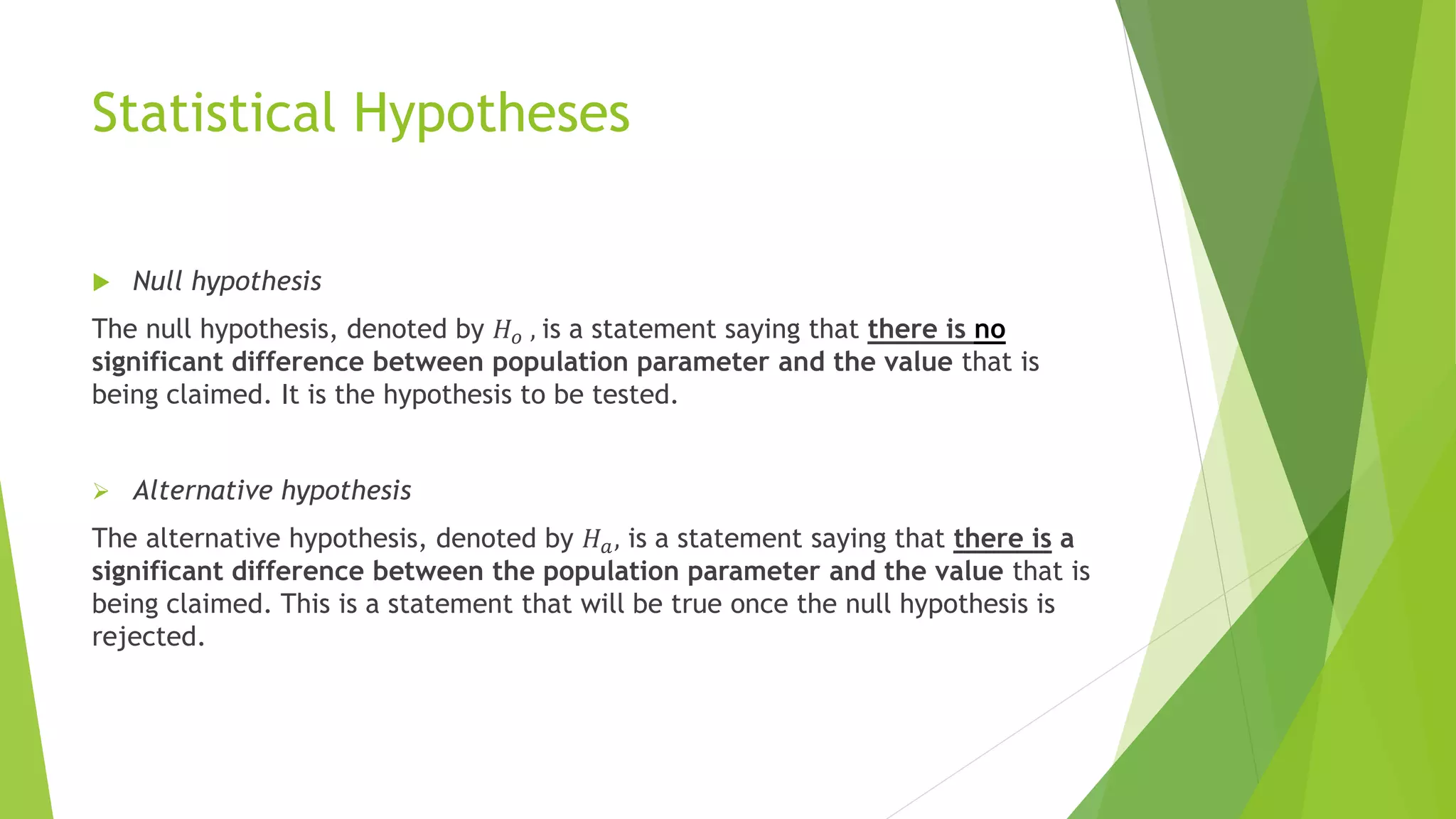 TEST OF HYPOTHESIS | PPTX