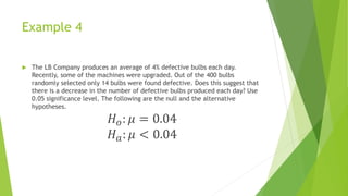 TEST OF HYPOTHESIS | PPTX