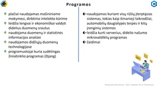 Alina Dėmenienė. Pagrindiniai skirtumai tarp C++ ir Python | PPT