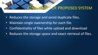 KeyD: Secure Key-Deduplication with Identity-Based Broadcast Encryption | PPTX