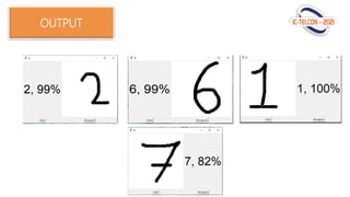 GUI based handwritten digit recognition using CNN | PPTX