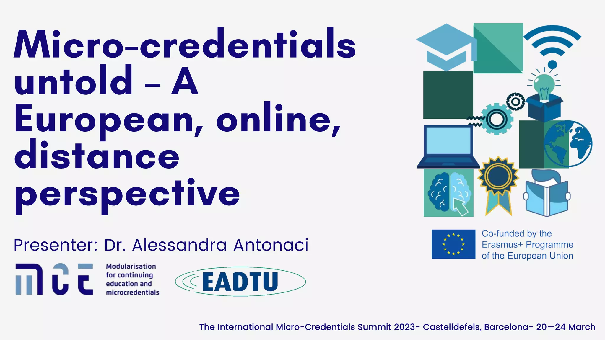 A. Antonaci - Micro-credentials - A European, online, distance perspective | PPT