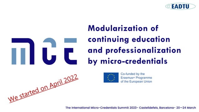 A. Antonaci - Micro-credentials - A European, online, distance perspective | PPTX
