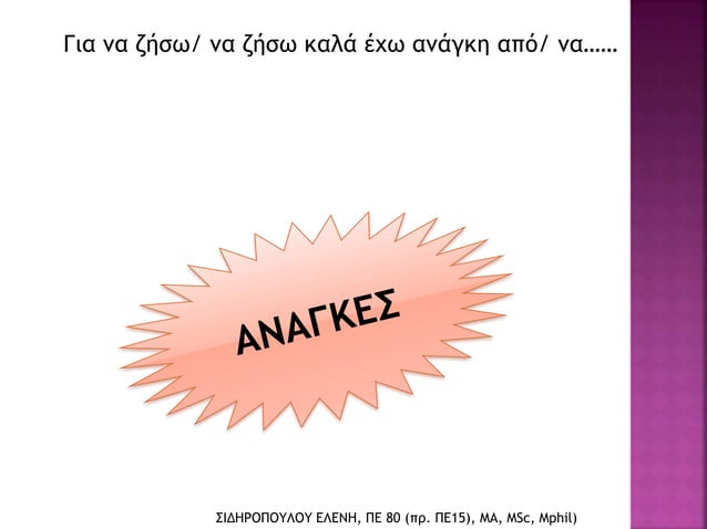 A.2.1 ΑΝΑΓΚΕΣ ΕΠΙΘΥΜΙΕΣ.pptx κεφαλαιο 2ο Οικιακή οικονομία sidiropo | PPT