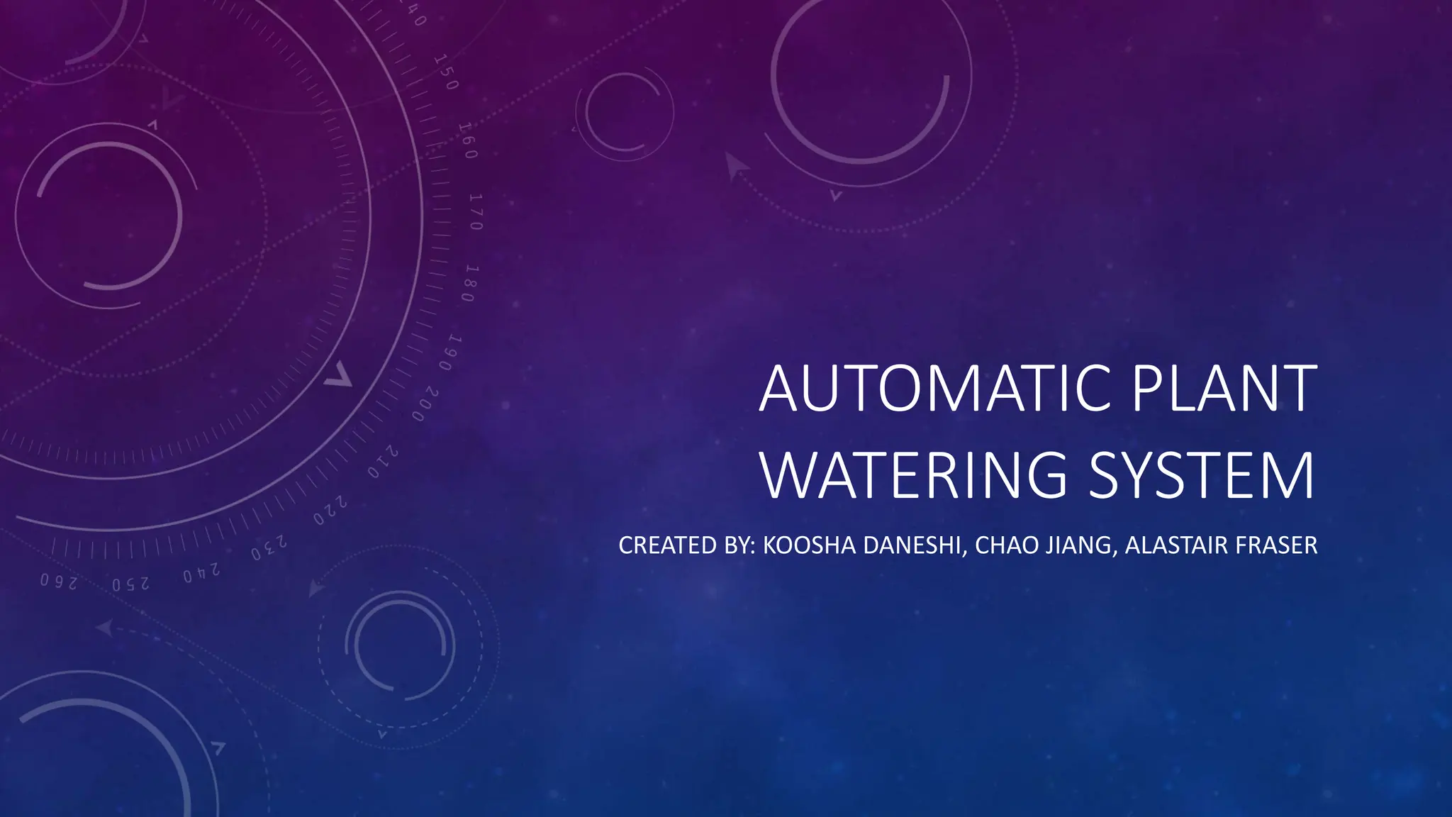 AUTOMATED PLANTING WATERING SYSTEM IN ML | PPT