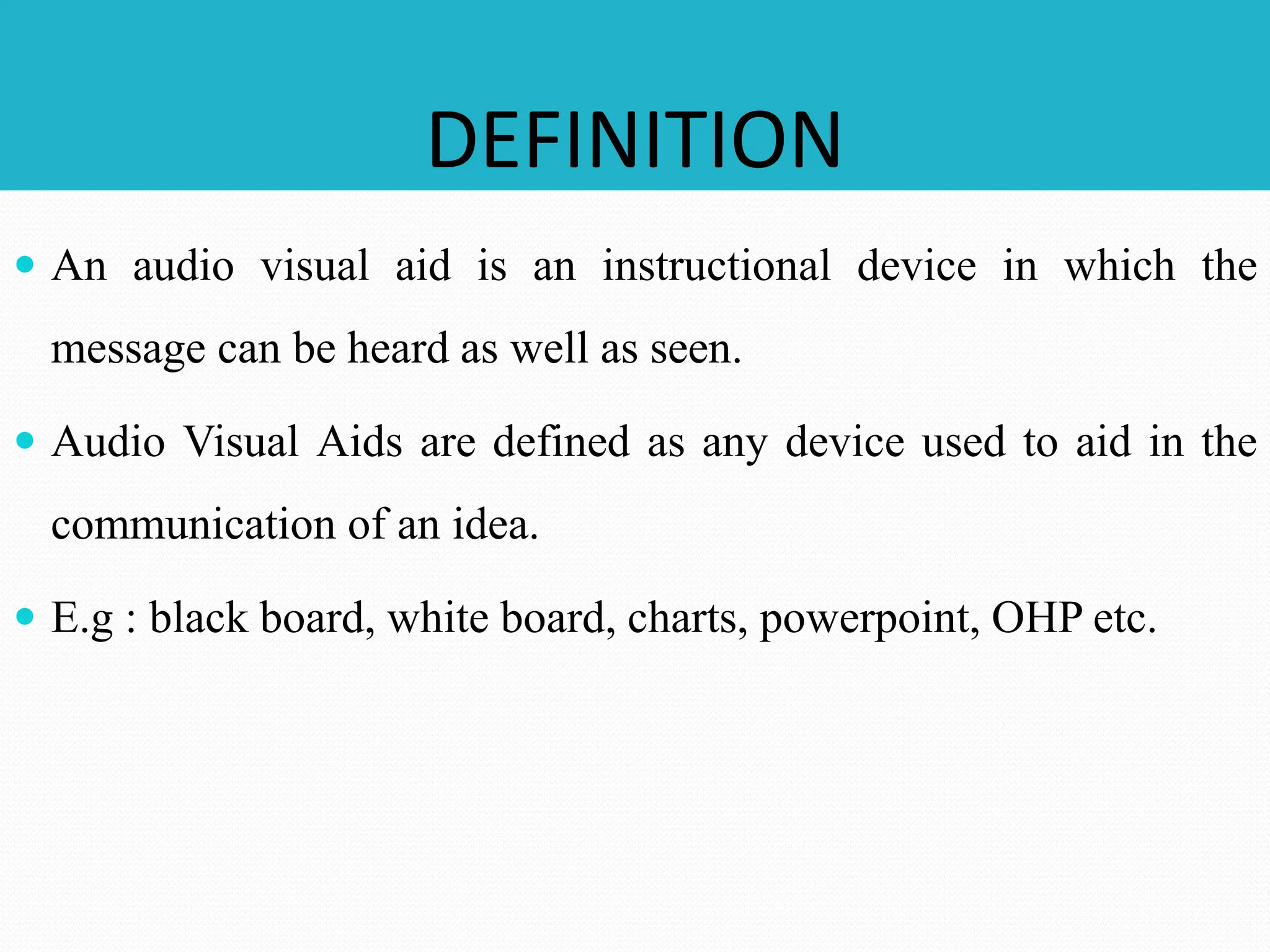 Audio Visual Aids (AV Aids) Audio .pptx
